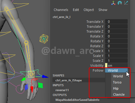 [Maya]Rigging 14 - Space Swapping